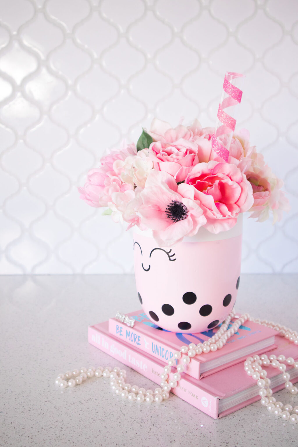 Freshly Fuji - DIY How to Make a Boba Tea Plant Pot